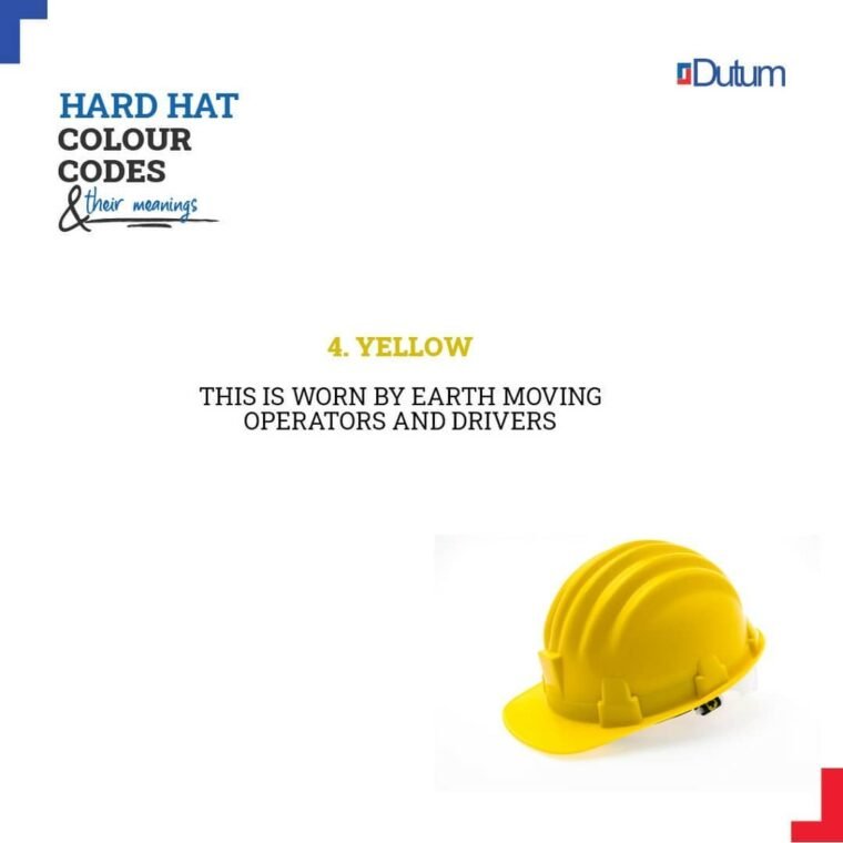 Helmet Colour Code: Hard Hat Color Codes and Their Meanings - Dutum